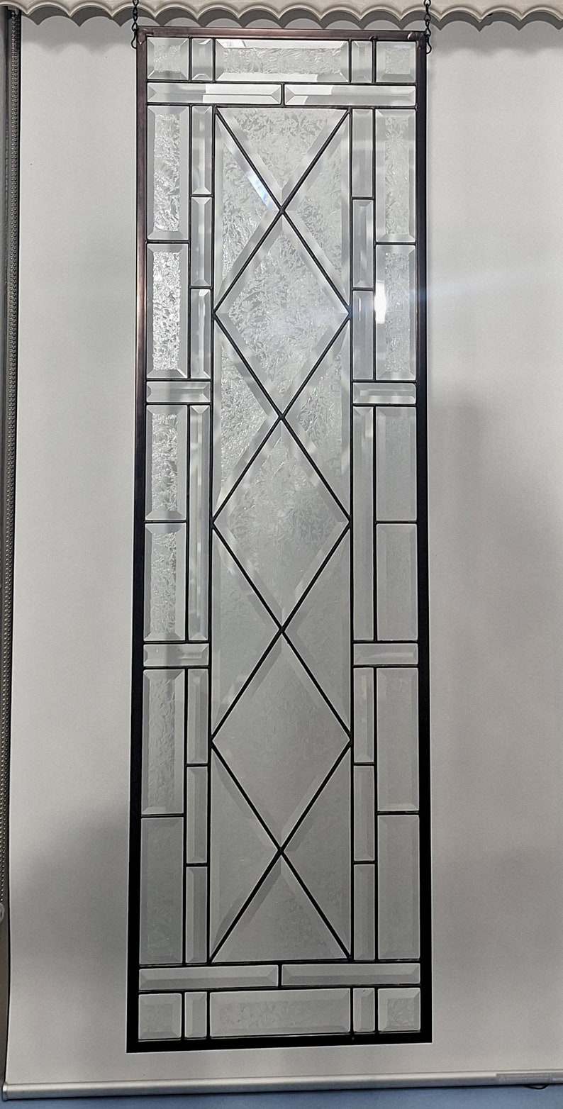 Made to Order Beveled Clear/frosted for Privacey Stained Glass Window ...