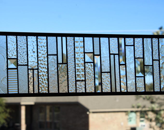 Rectangular Stained Glass Window Panel ,hanging,privacy Glass ...