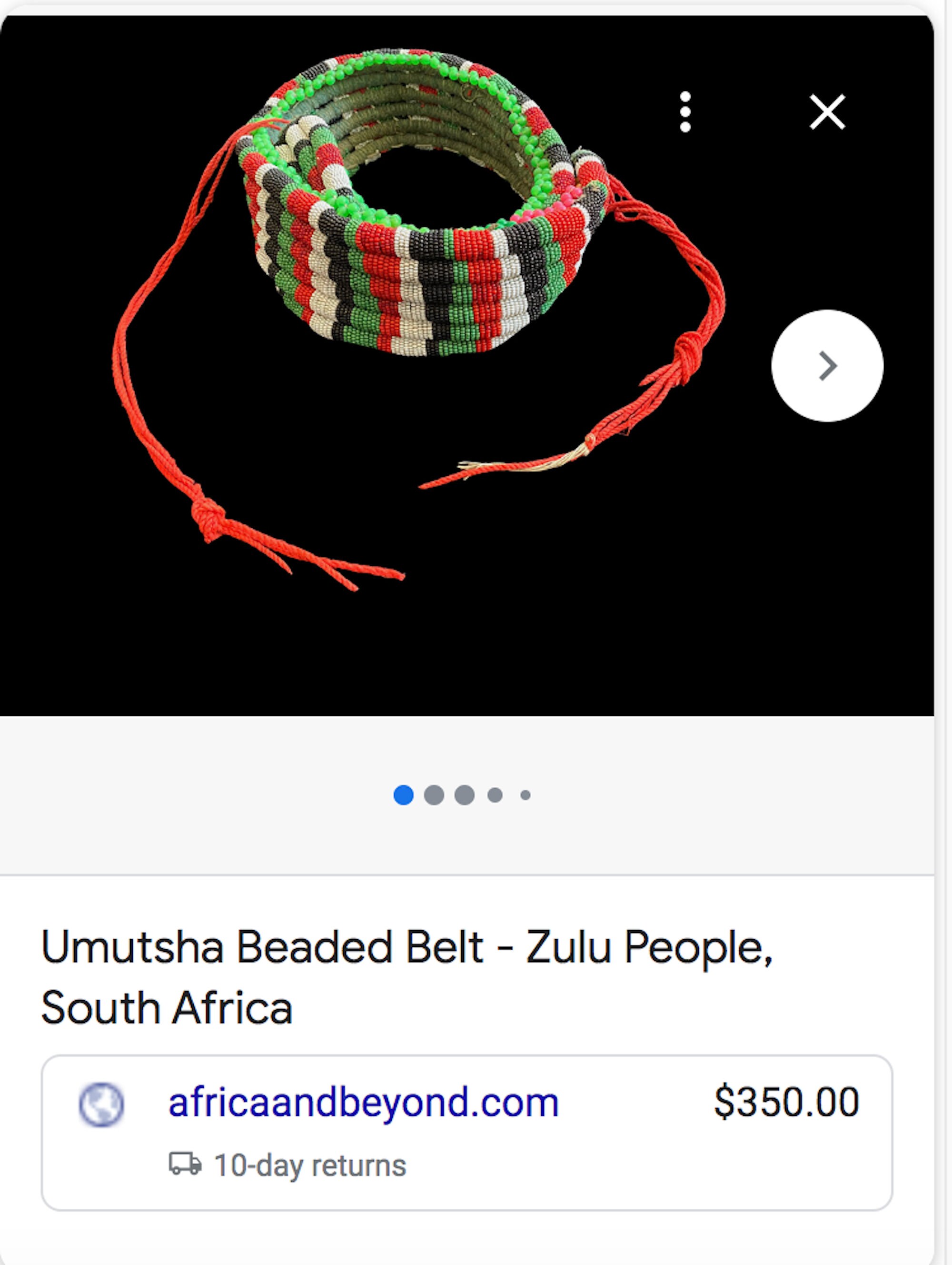 Belt Authentic Zulu Beaded Umushi - Etsy