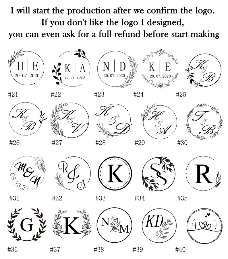 Custom Wax Seal Stamp Kit For Wedding Invitation Custom Your Etsy