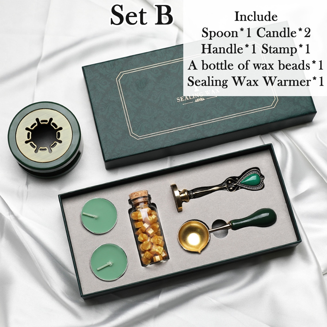 Wax Seal Stamp Kit With Gift Box Wax Seal Beads With Wax Seal - Etsy