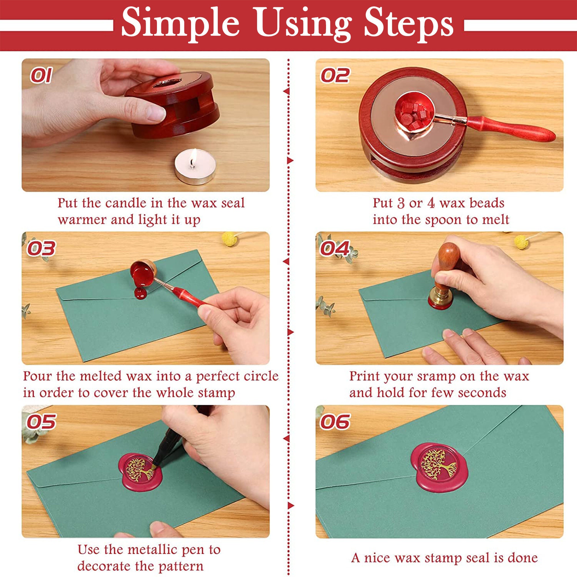 Wax Seal Stamp Kit Wax Seal Stamp 600pcs Wax Seal Beads - Etsy