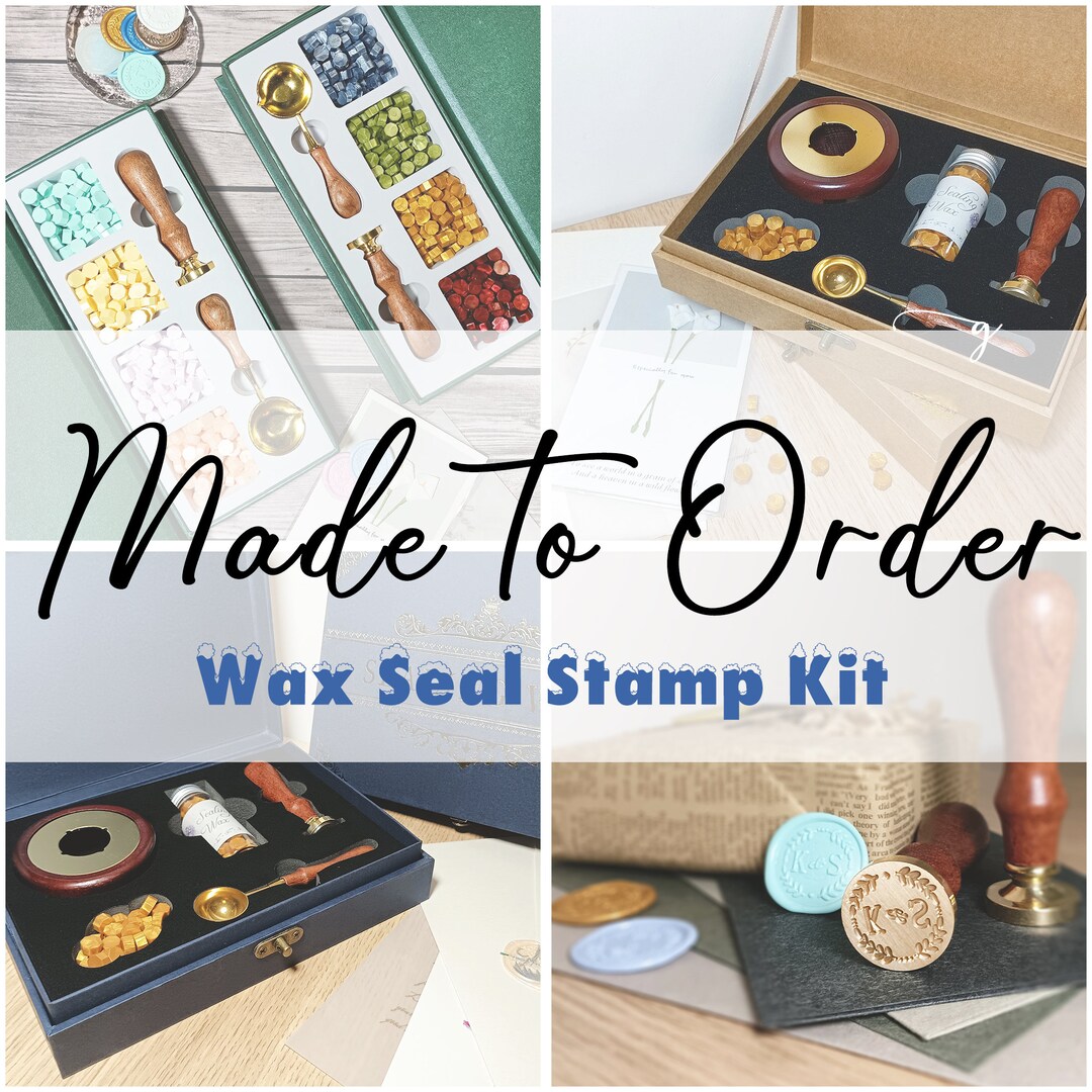 Wax Seal Stamp Custom, Custom Your Own Design, Wax Seal Kit for Wedding ...