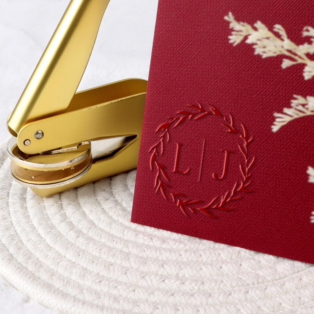 Personalized Wedding Embosser, Custom Logo Embosser for Wedding ...