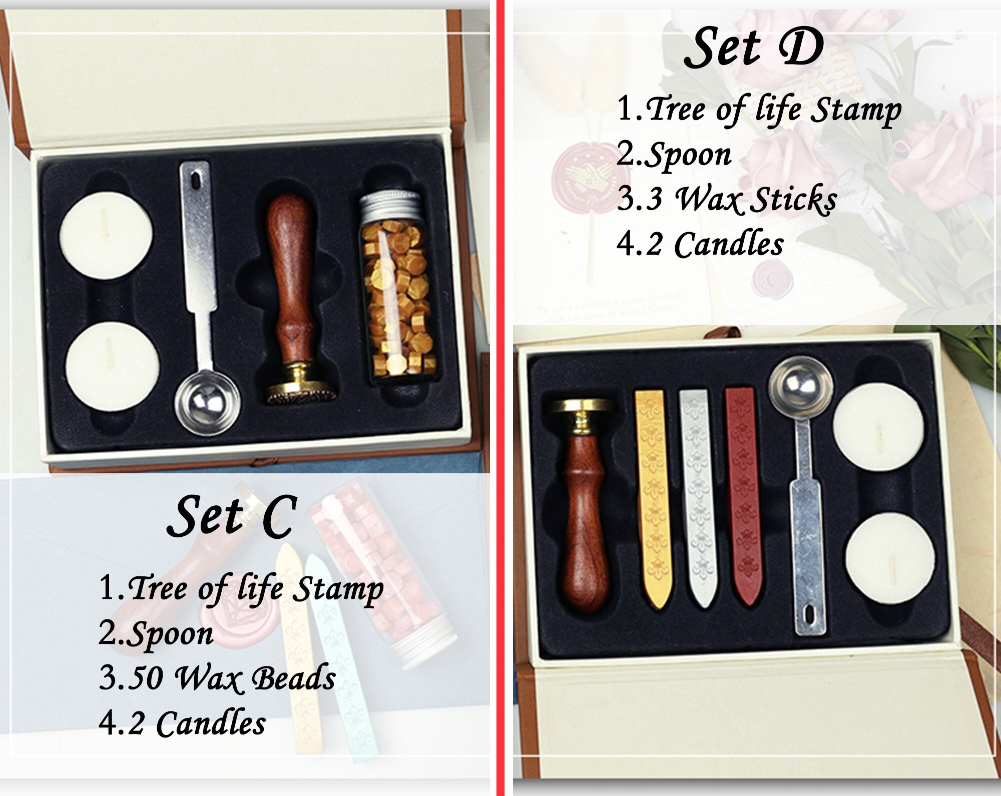 Wax Seal Stamp Kit Wax Seal Stamp 600pcs Wax Seal Beads - Etsy