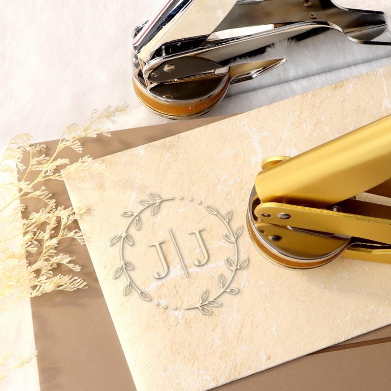Custom Monogram Embosser, 20 Designs, Custom Your Own Embosser for ...