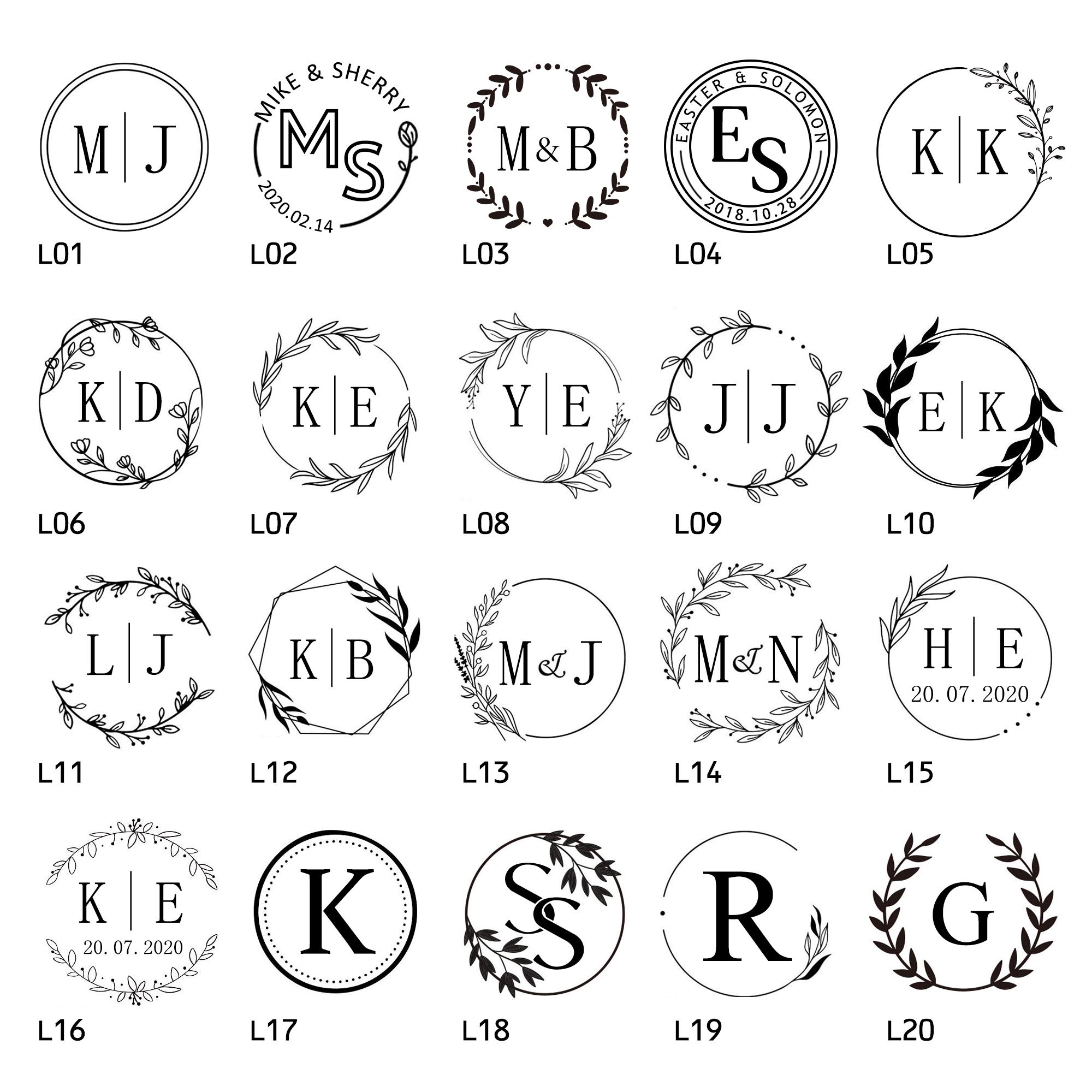 Custom Monogram Embosser, 20 Designs, Custom Your Own Embosser for ...