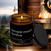 Harvest Moon Bonfire Amber Jar Candle 8oz Coconut Soy Blend Wax Fall ...