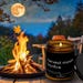 Harvest Moon Bonfire Amber Jar Candle 8oz Coconut Soy Blend Wax Fall ...