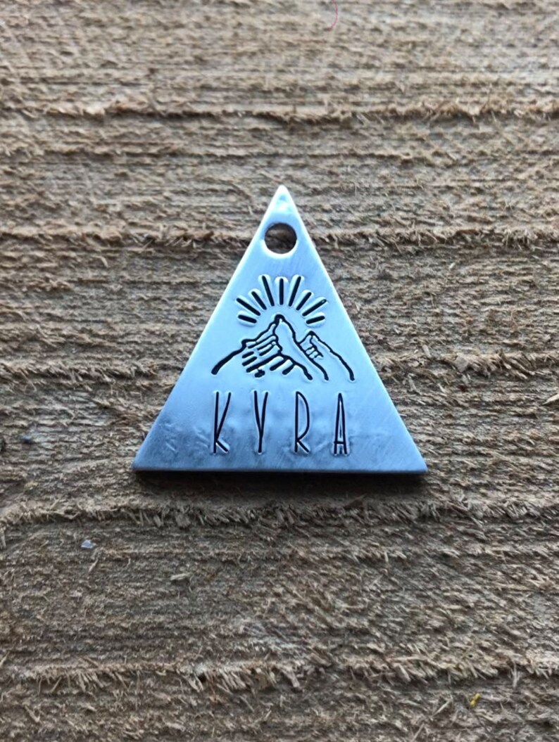 Pet ID Tag - Dog Tag - Custom Name Tag - Personalized - Hand Stamped ...