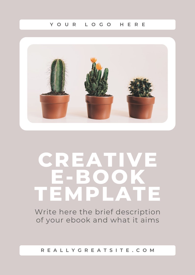 Ebook & Workbook Canva Template | Modern Pink A4 Design | Editable ...