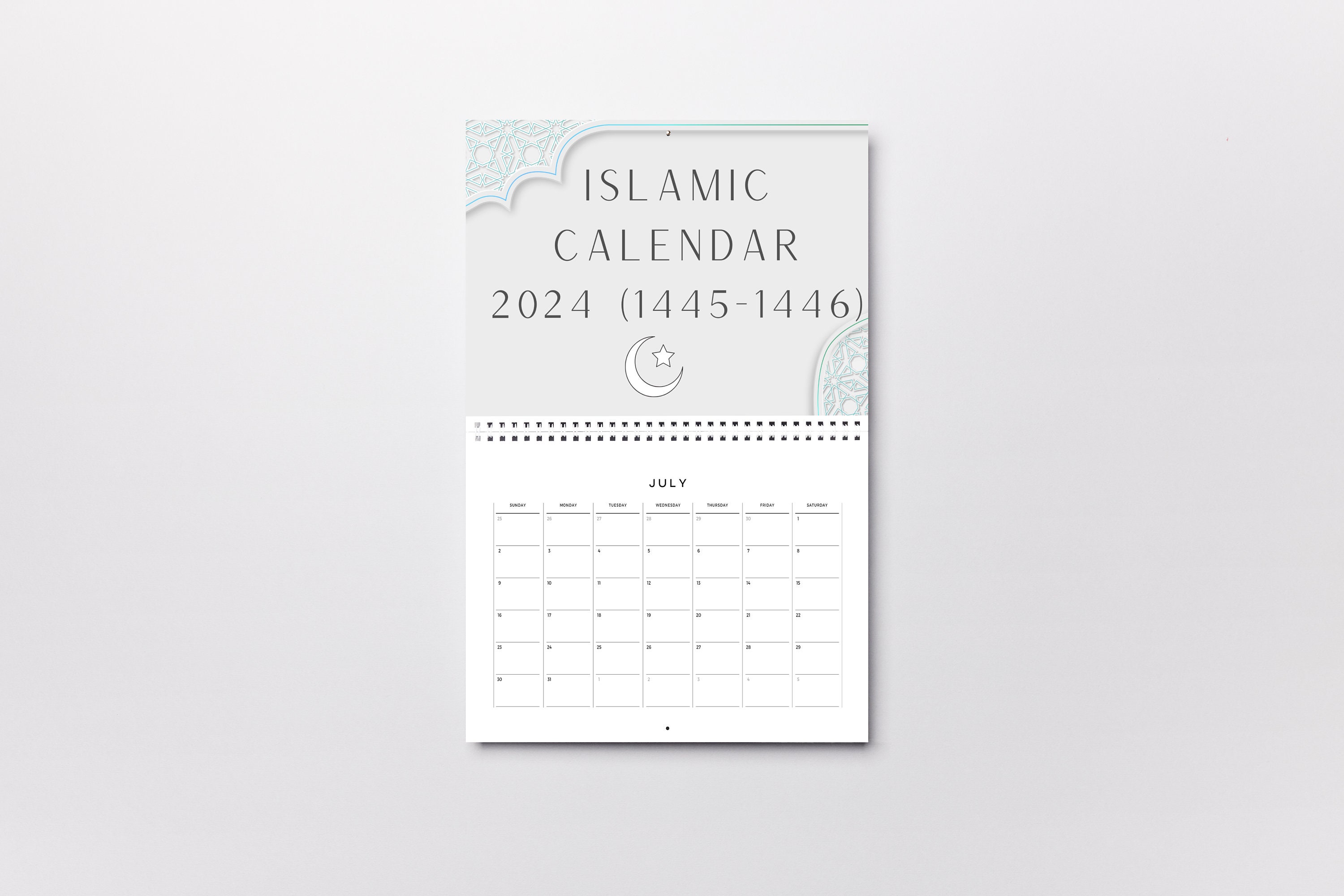 2024 Islamic Calendar: Beautiful Religious Art for Your Walls - Etsy