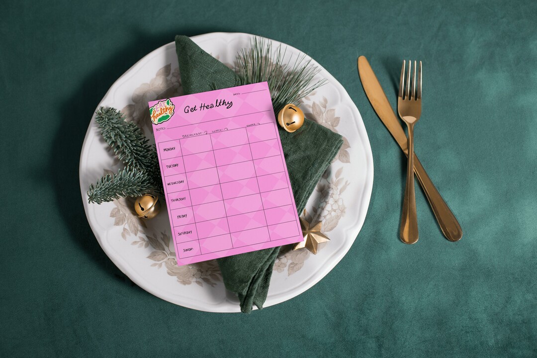 Hoja de menú balanceado: planifique sus comidas para una salud óptima a ...