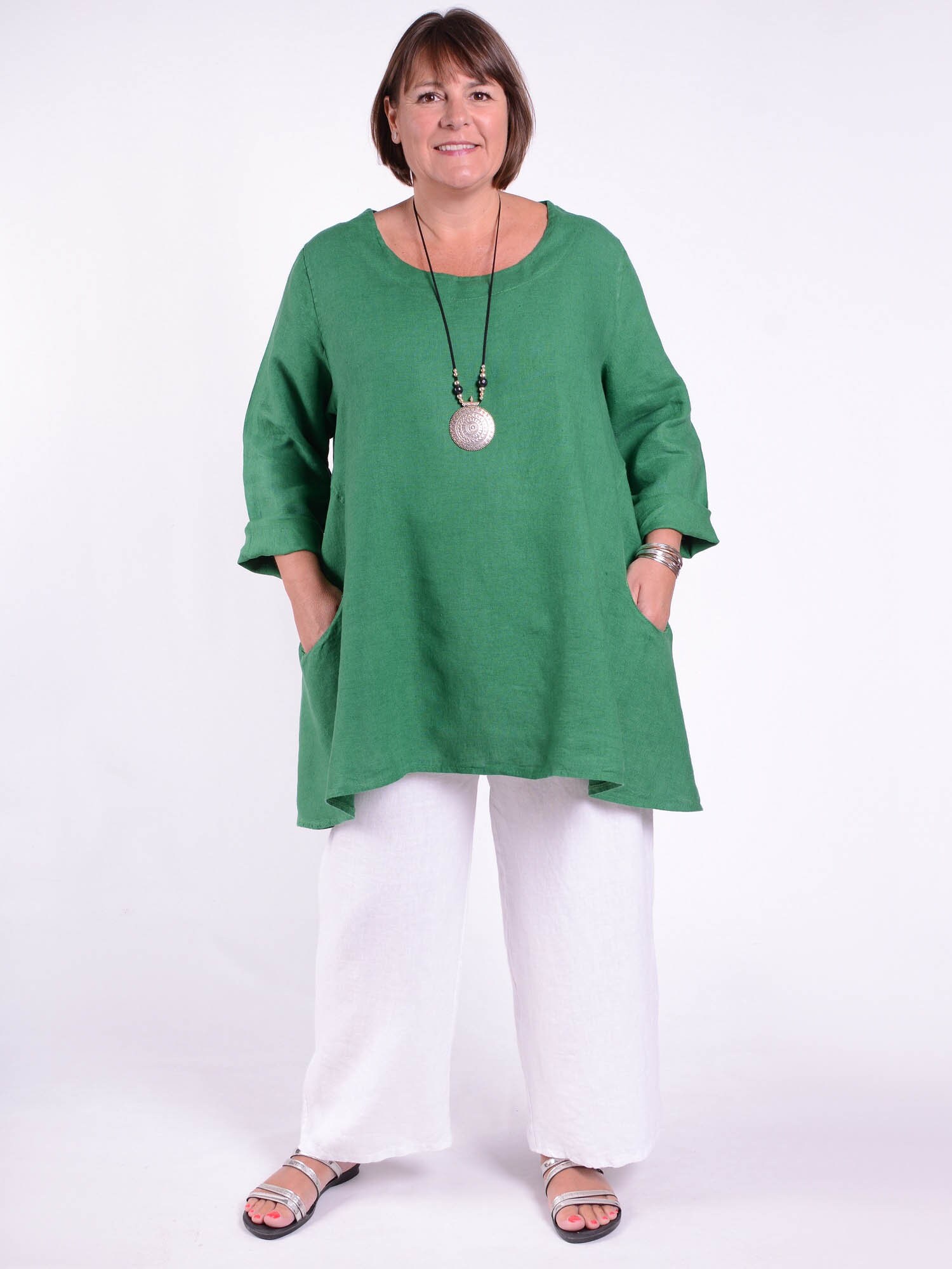 Lagenlook Linen Tunic Top, Oversized Tunic, Womens Tunic, Plus Size ...