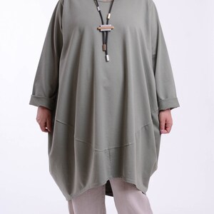 Ladies Women's Plus Sized Oversized Cotton Cocoon Tunic, Dress, Western ...