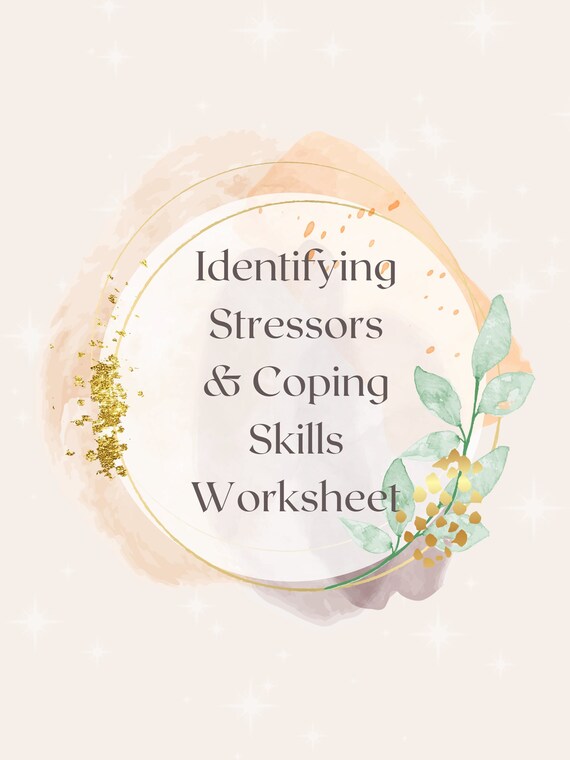 Coping With Stress Worksheet - Etsy
