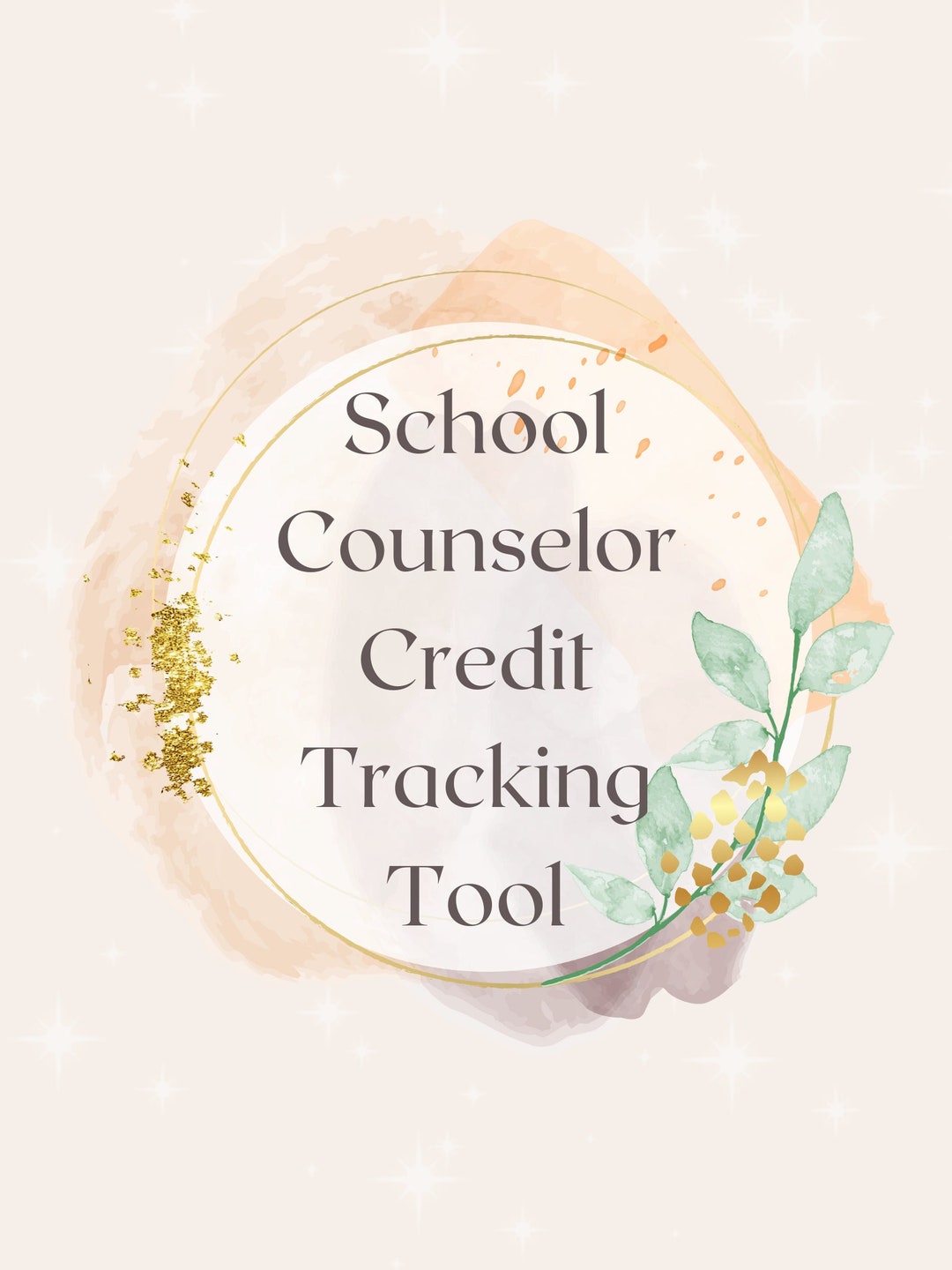 High School Counselor Student Credit Tracking Tool - Etsy