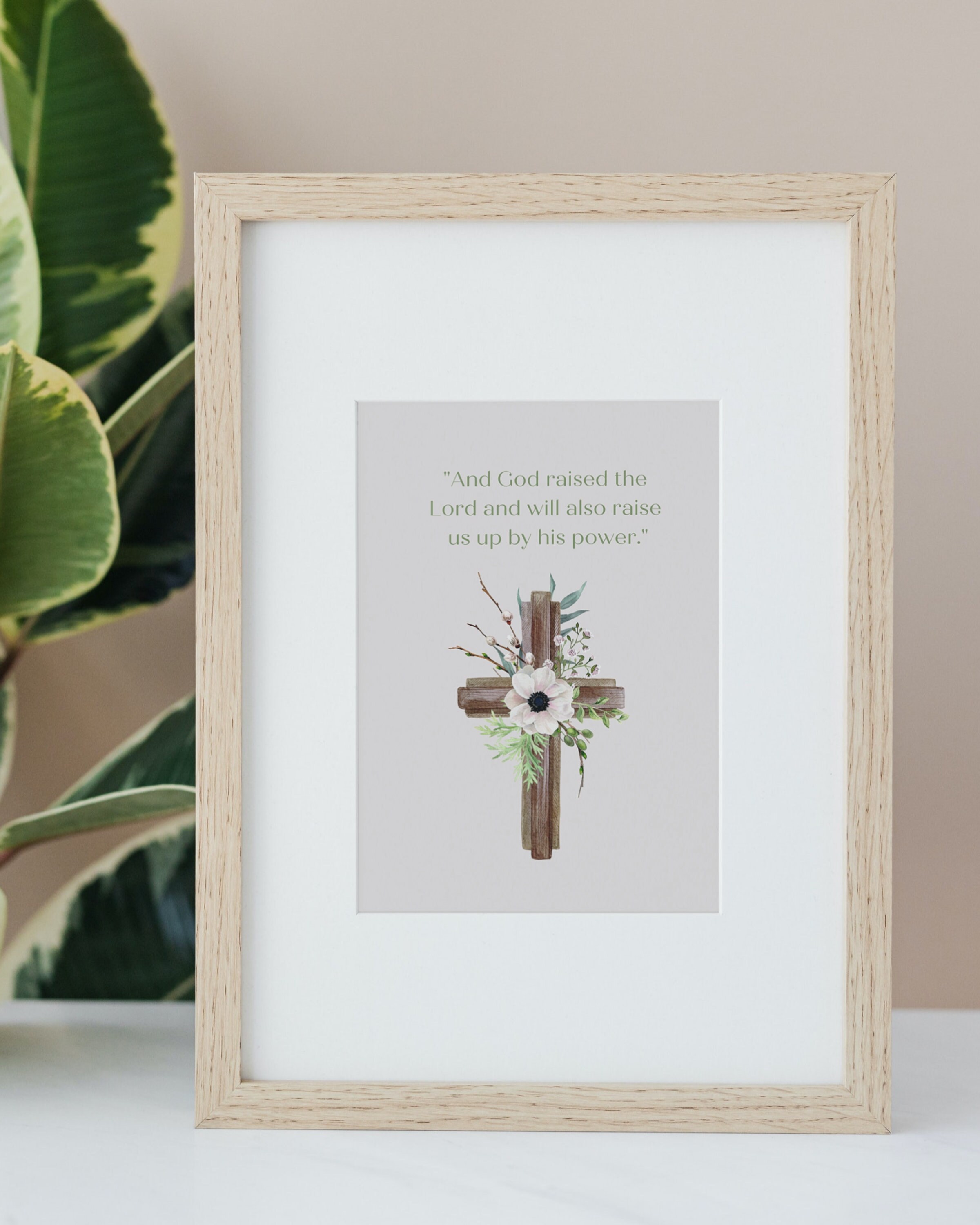 God Raised Him up digital Print - Etsy