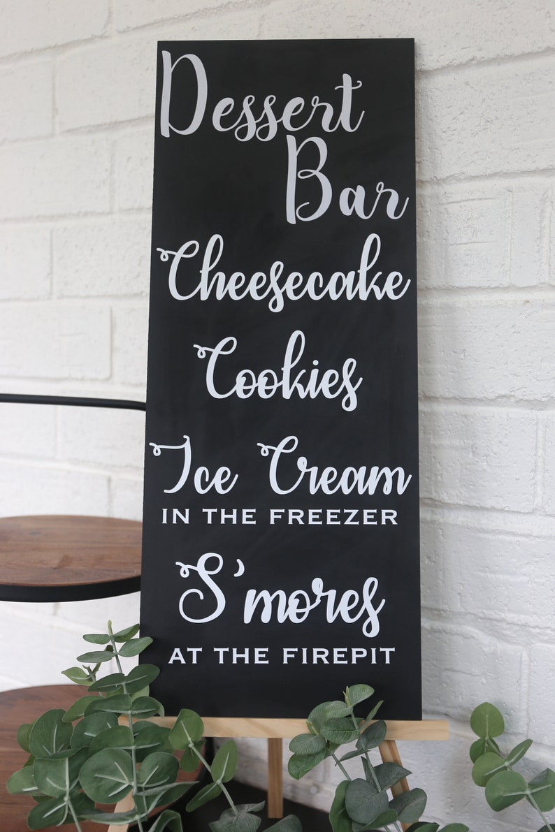 Custom Chalkboard Dessert Sign//custom Dessert Bar Sign, Custom Dim Sum ...