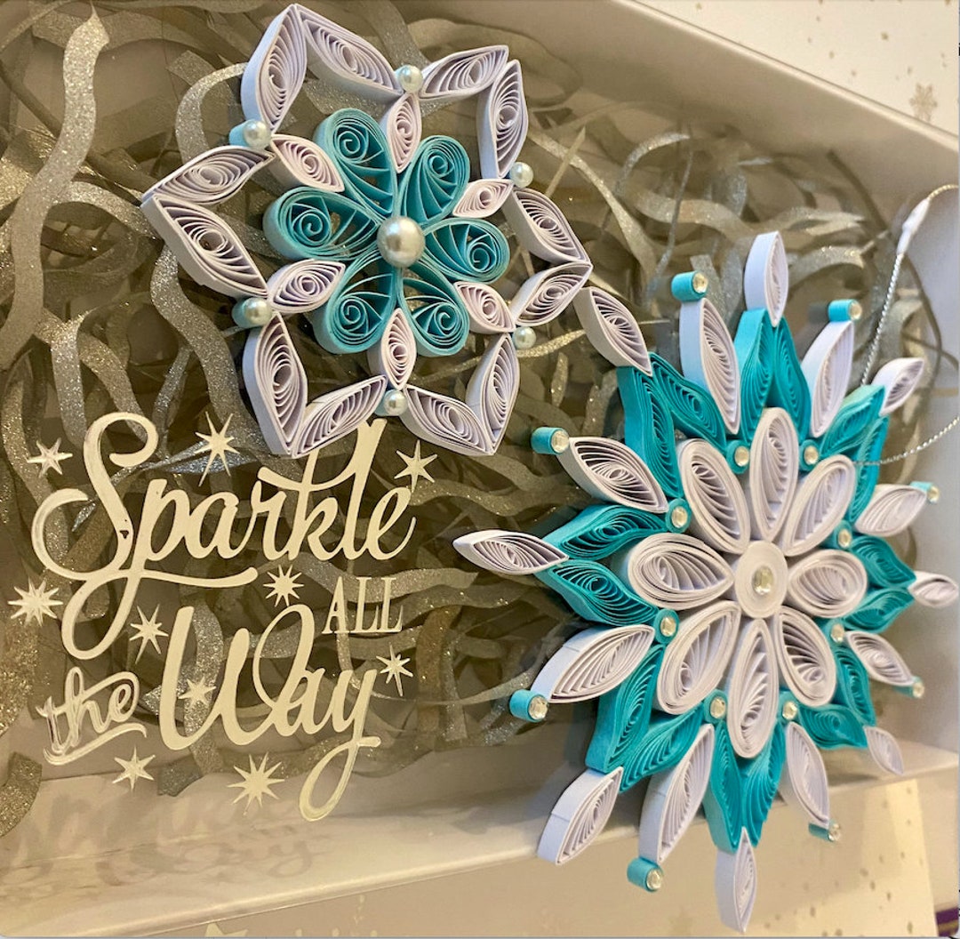 Paper Quilling, Paper Snowflakes, Holiday Decor, Quilled Snowflakes ...