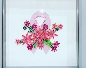 Breast Cancer Ribbon Frame - Etsy UK
