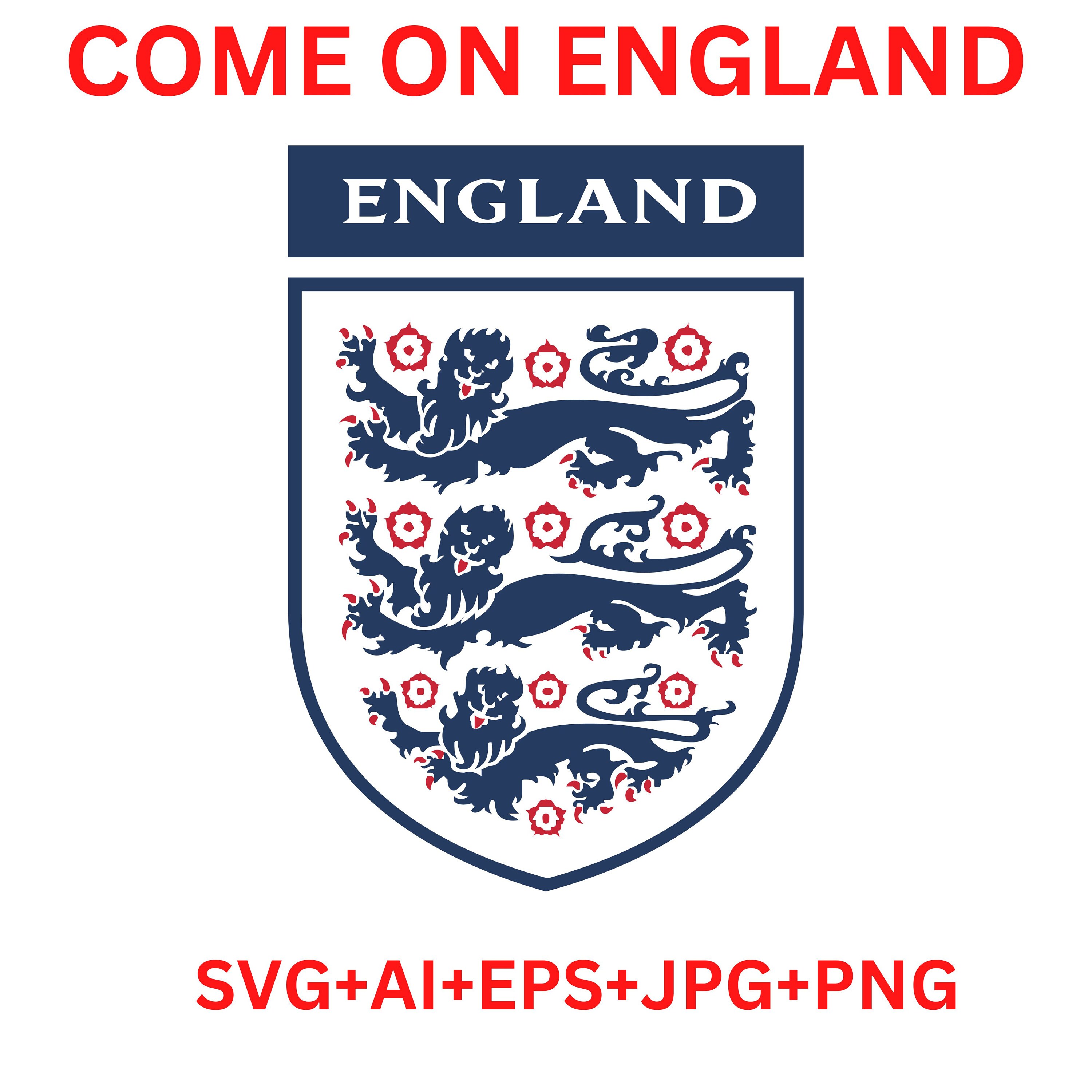 COME ON ENGLAND, Come on England Football Association Logo Best ...