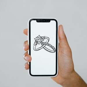 Marriage Rings Svg Bundle Ring Svg Wedding Svg Clipart Silhouette ...