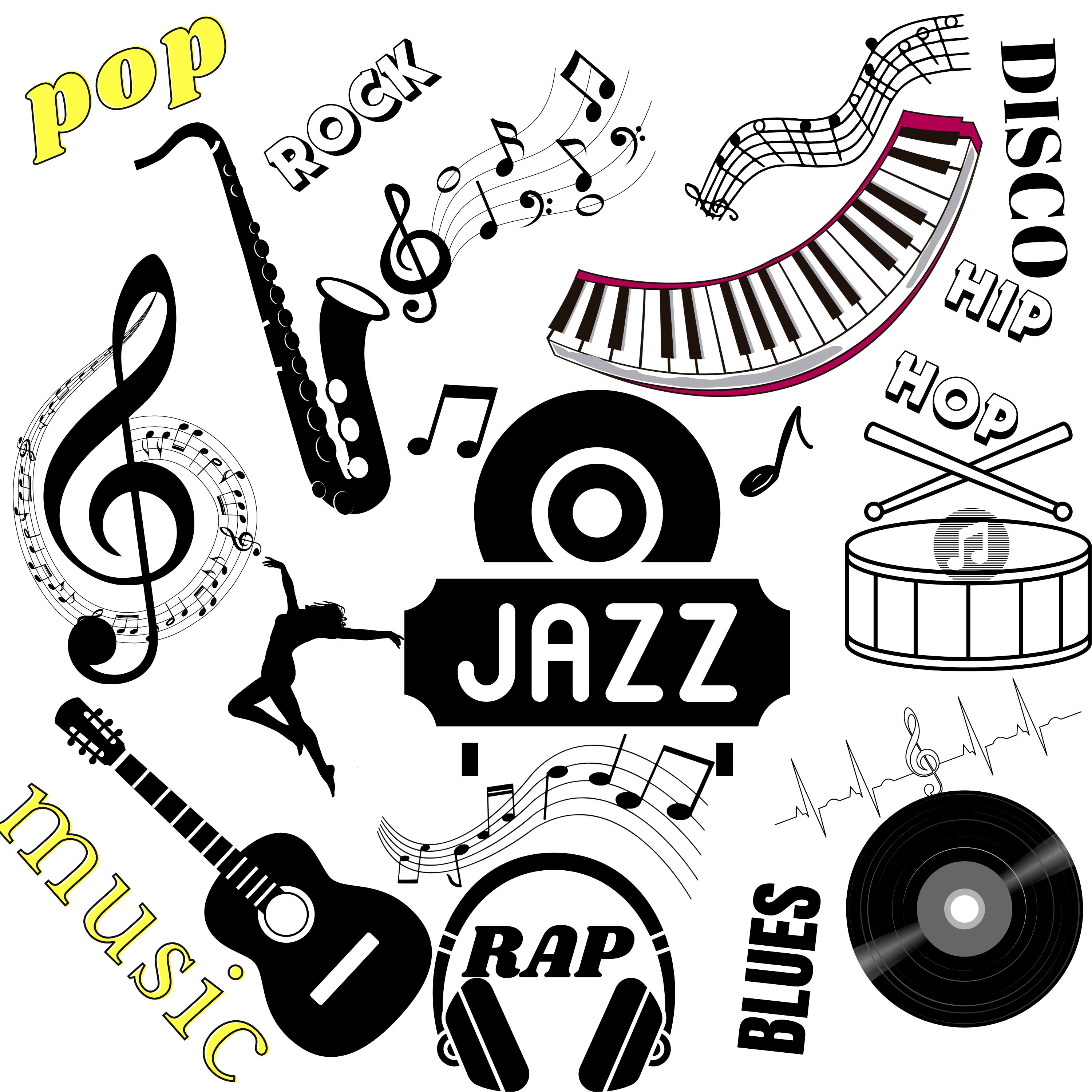 Jazz Day SVG , Musical Performance SVG , Jazz Culture SVG /clipart ...