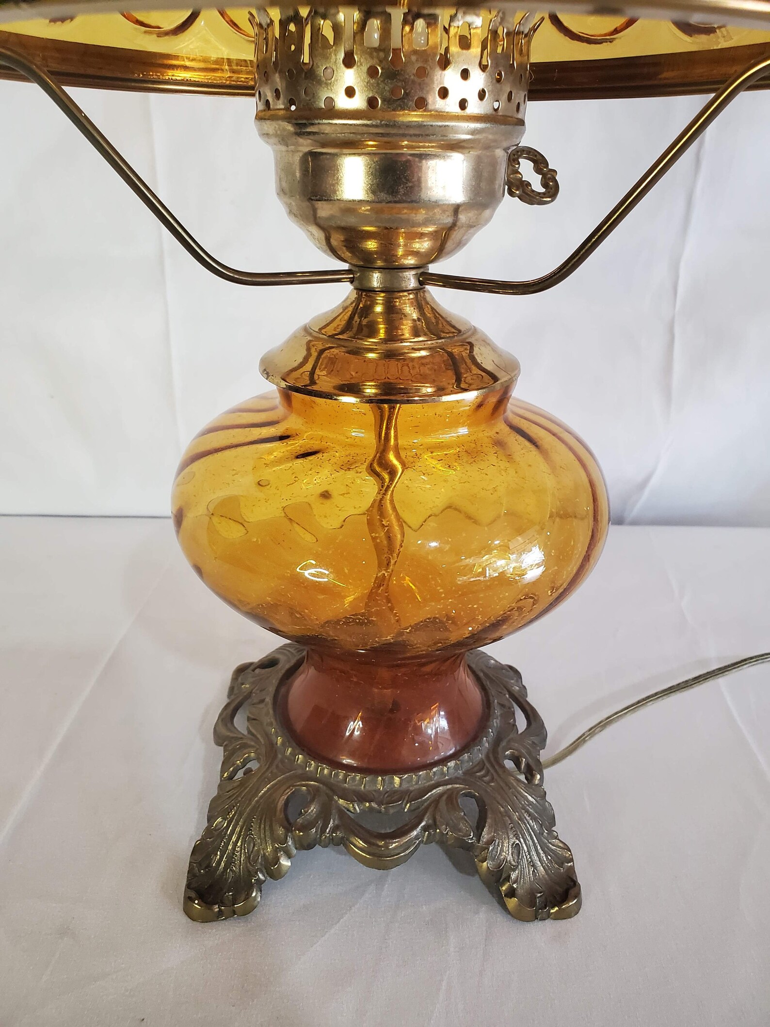 Vintage Clear Amber Glass moon and Stars Electric Antique - Etsy