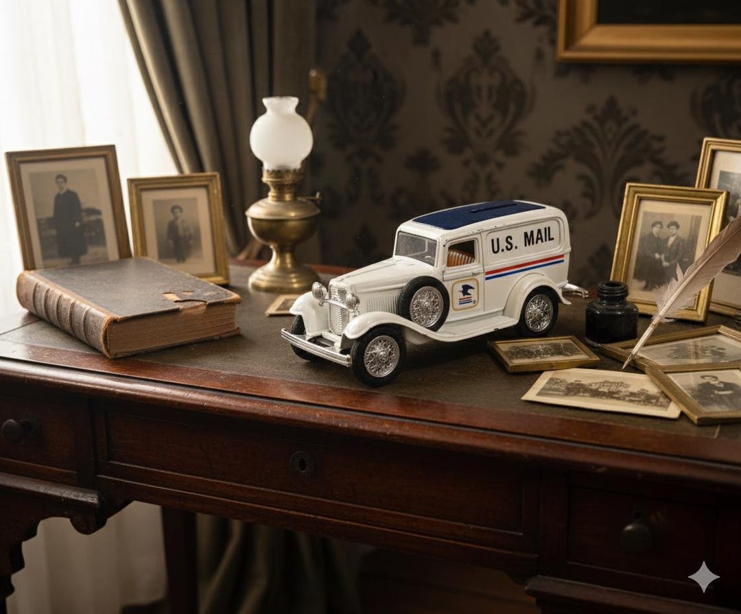 Vintage 1932 Ford US Mail Die Cast Coin Bank, With Key - Etsy
