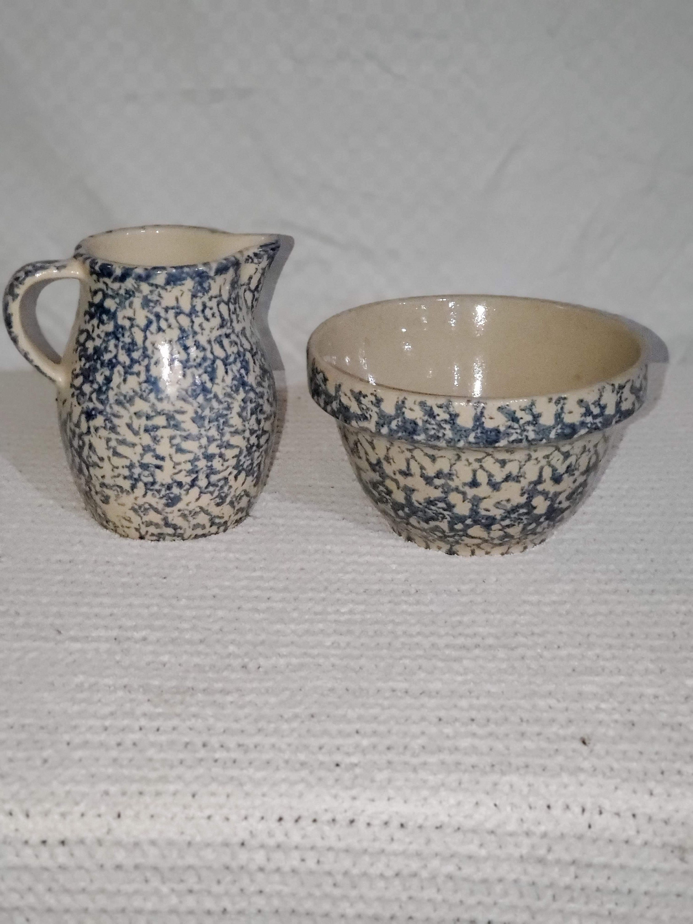 Antique Robinson Ransbottom Pitcher and Bowl - Etsy