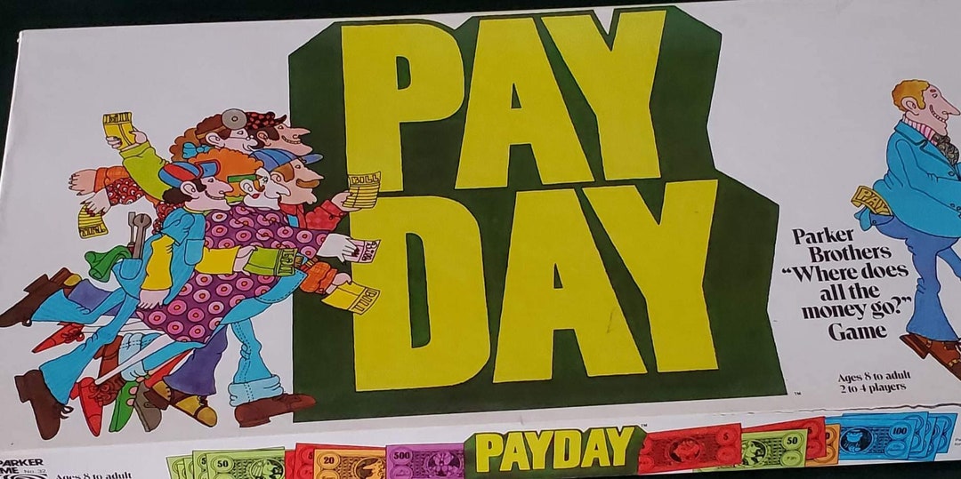 Vintage 1975 Complete Pay Day Board Game - Etsy
