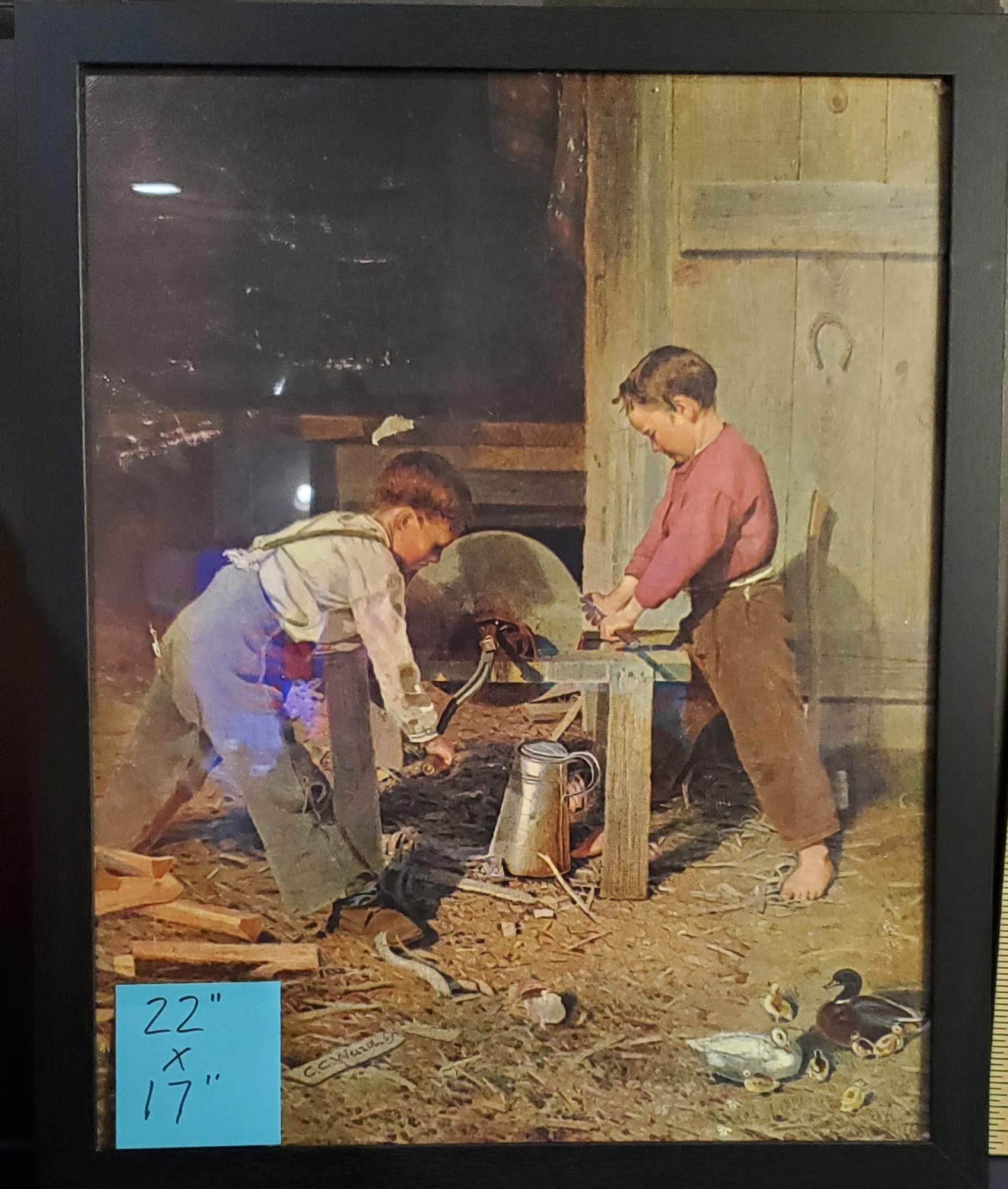 Vintage Force and Skill, by Charles Caleb Ward, 1869, Framed - Etsy