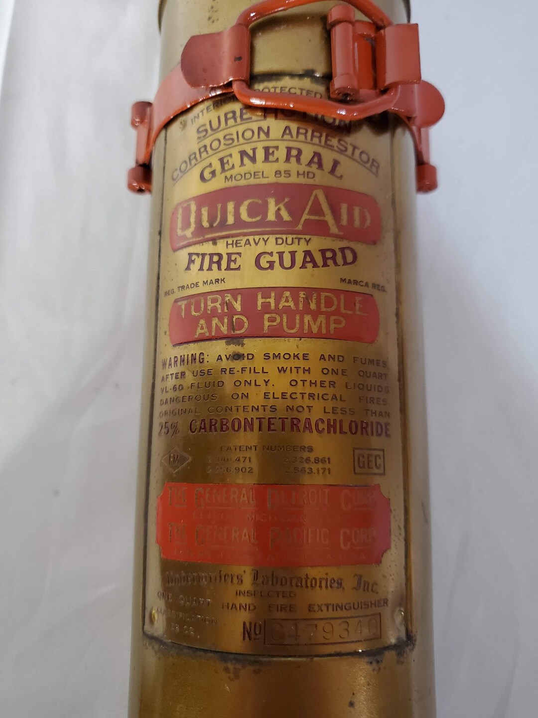 1920s Quick Aid Fire Extinguisher FULL Never Used and AMAZING - Etsy