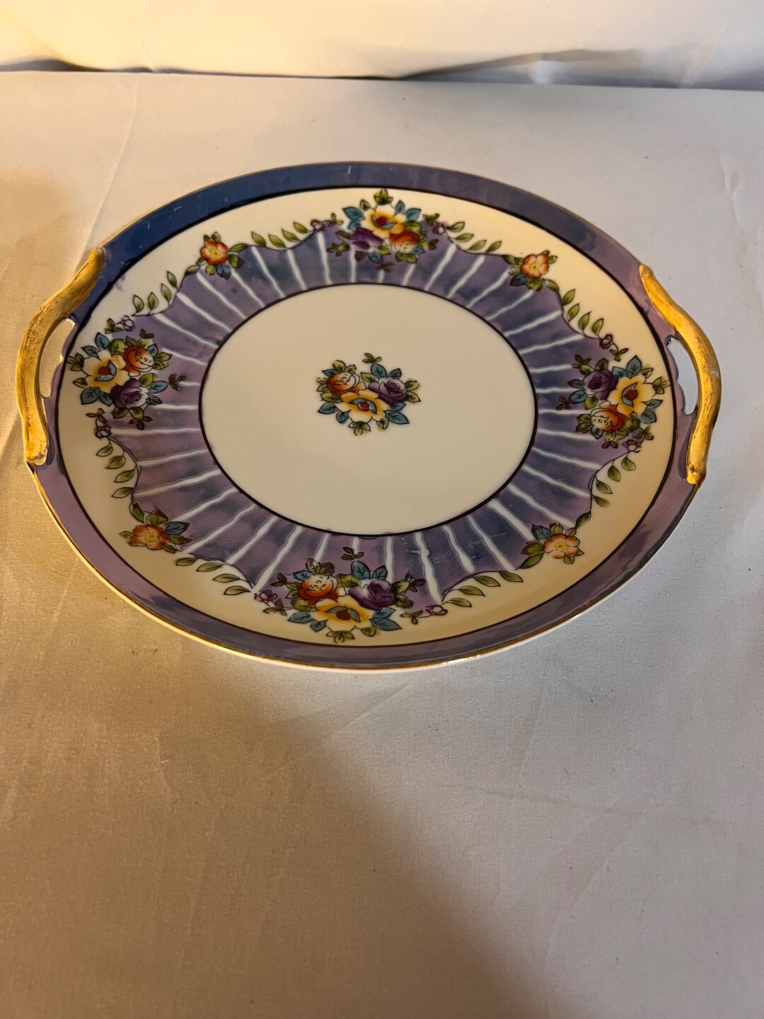 Beautiful 1920’s Noritake Plate, With Handles. Made in Japan With ...