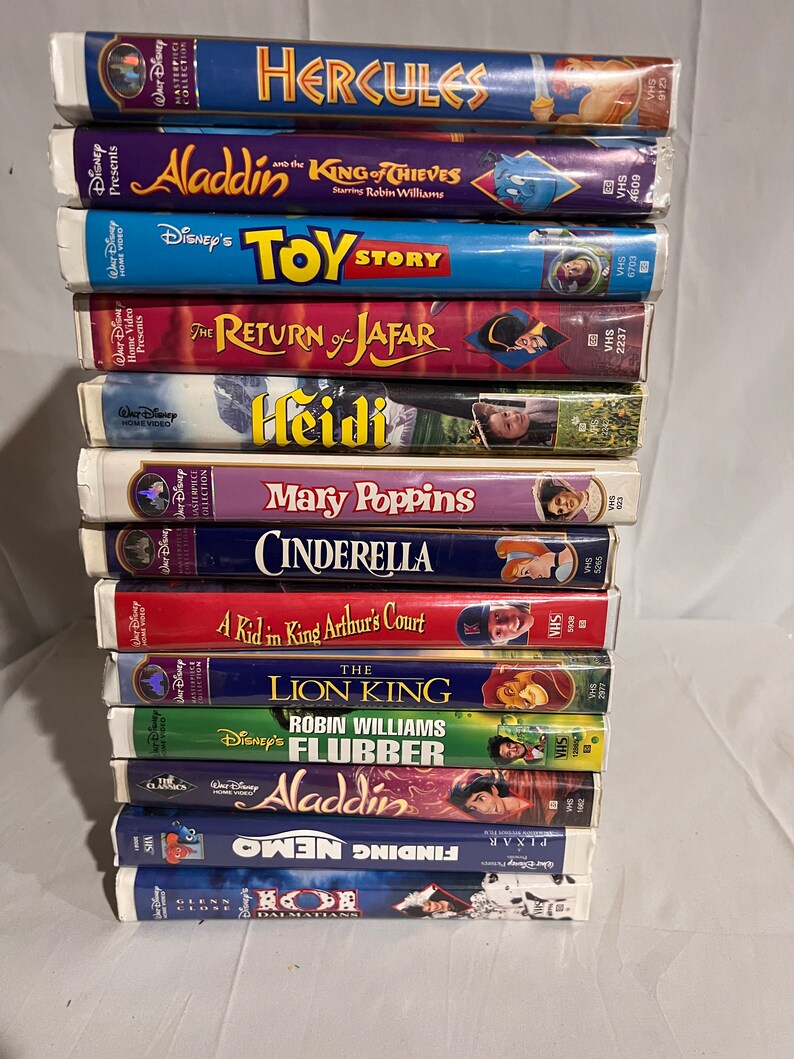 Lot of VHS Movies, Disney and Like Brand New! GREAT DEAL - Etsy