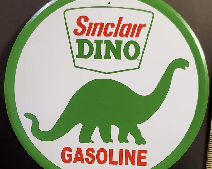 Vintage Sinclair Dino Advertisement Porcelain Sign - Etsy