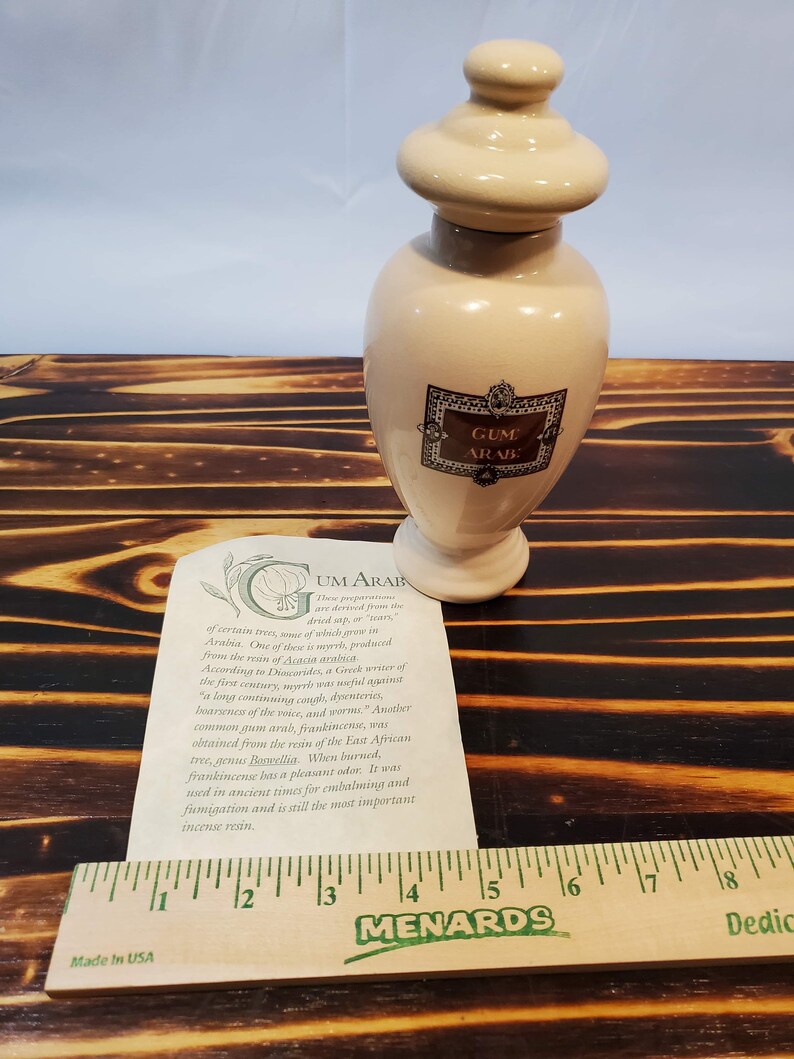 Extremely Rare Gum Arab Vintage Ceramic Apothecary Jar Eli Lilly - Etsy