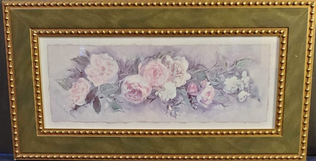 Vintage C Wenterle Olson Beautiful Watercolor Framed Flower Painting - Etsy