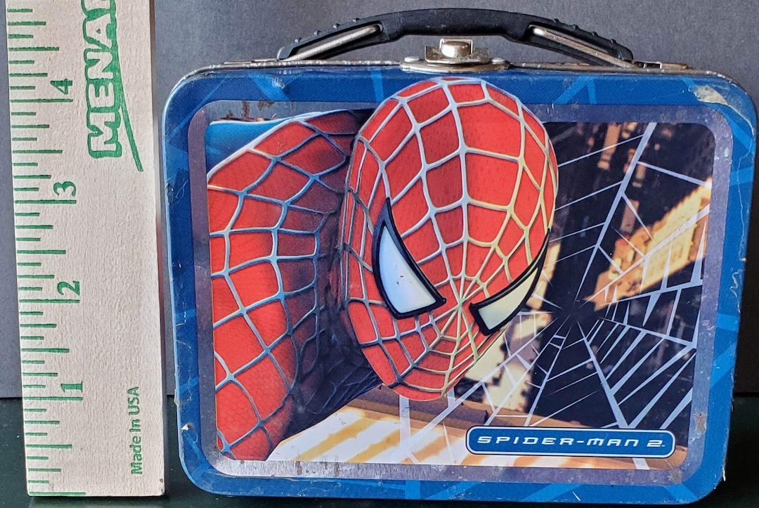 Vintage Spider-man Collectors Mini Tin Lunch Box - Etsy