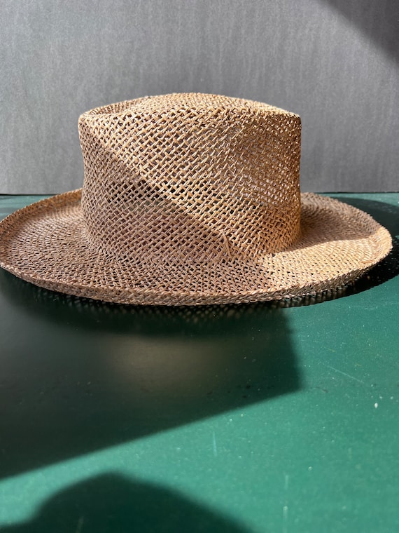 Vintage Duckster straw hat - Gem