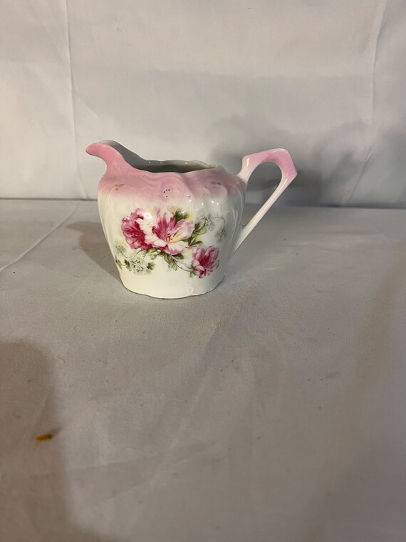 Pink Rose Vintage China Cream Pitcher. - Etsy