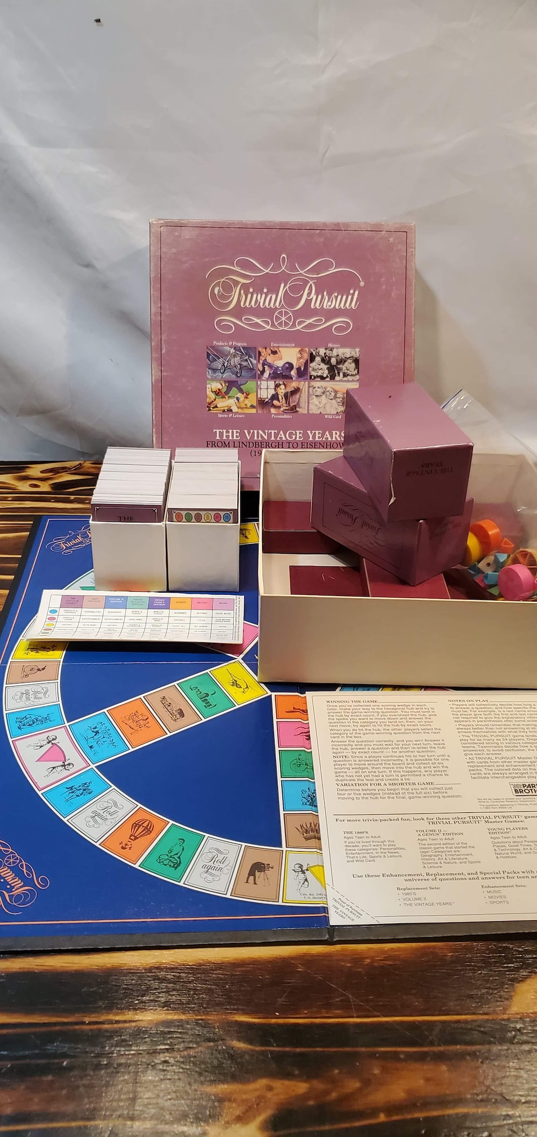 Vintage Trivial Pursuit “the Vintage Years From Lindbherg to Eisenhower ...