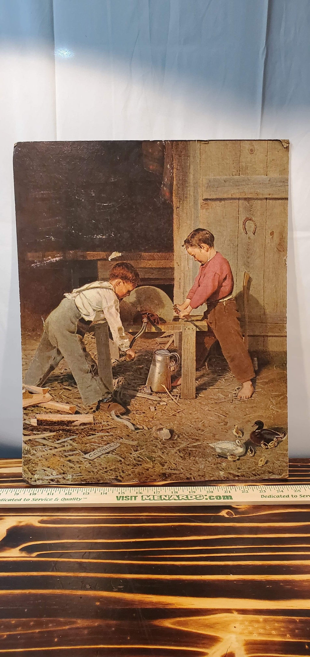 Vintage “force and Skill” Print by Charles Caleb Ward - Etsy