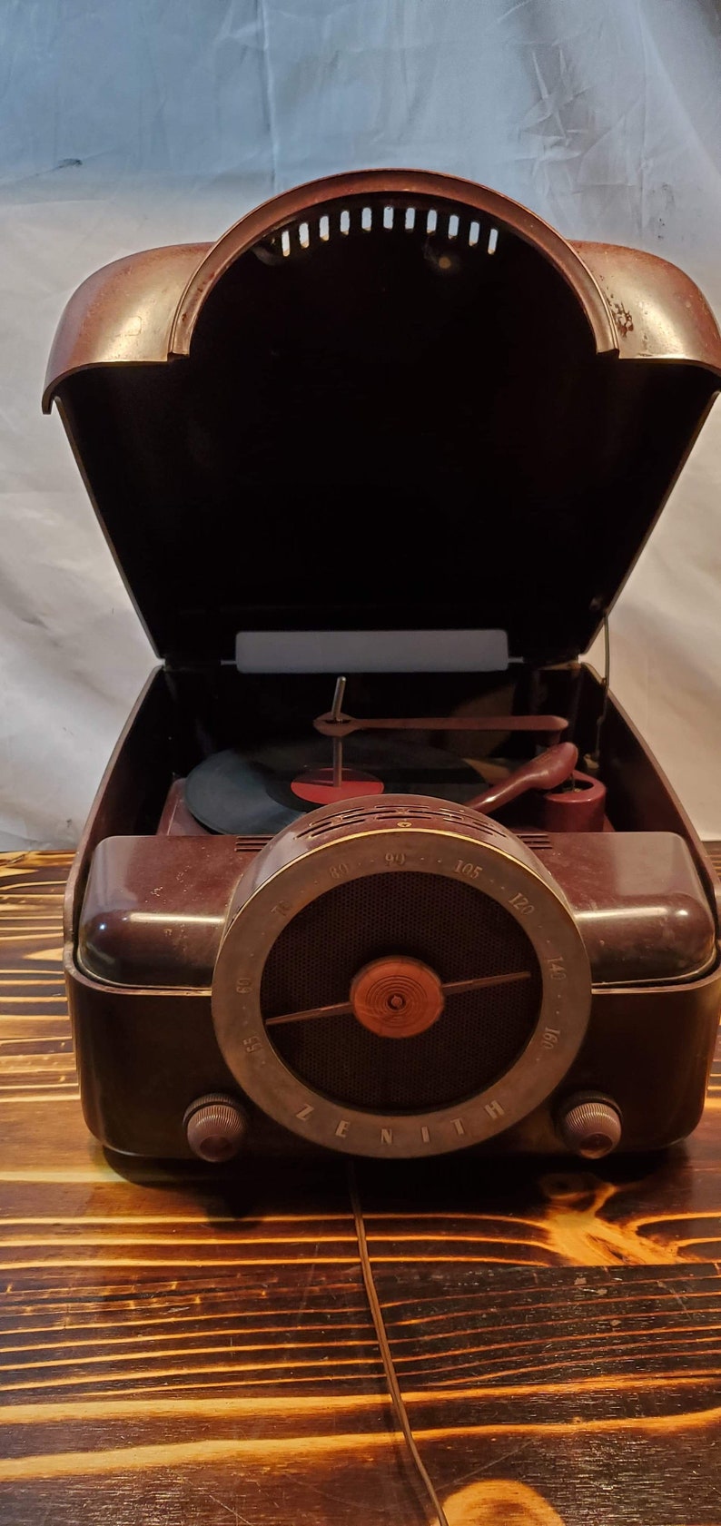 Antique Zenith Record Player/radio Cobra Matic 146.562 1951 - Etsy