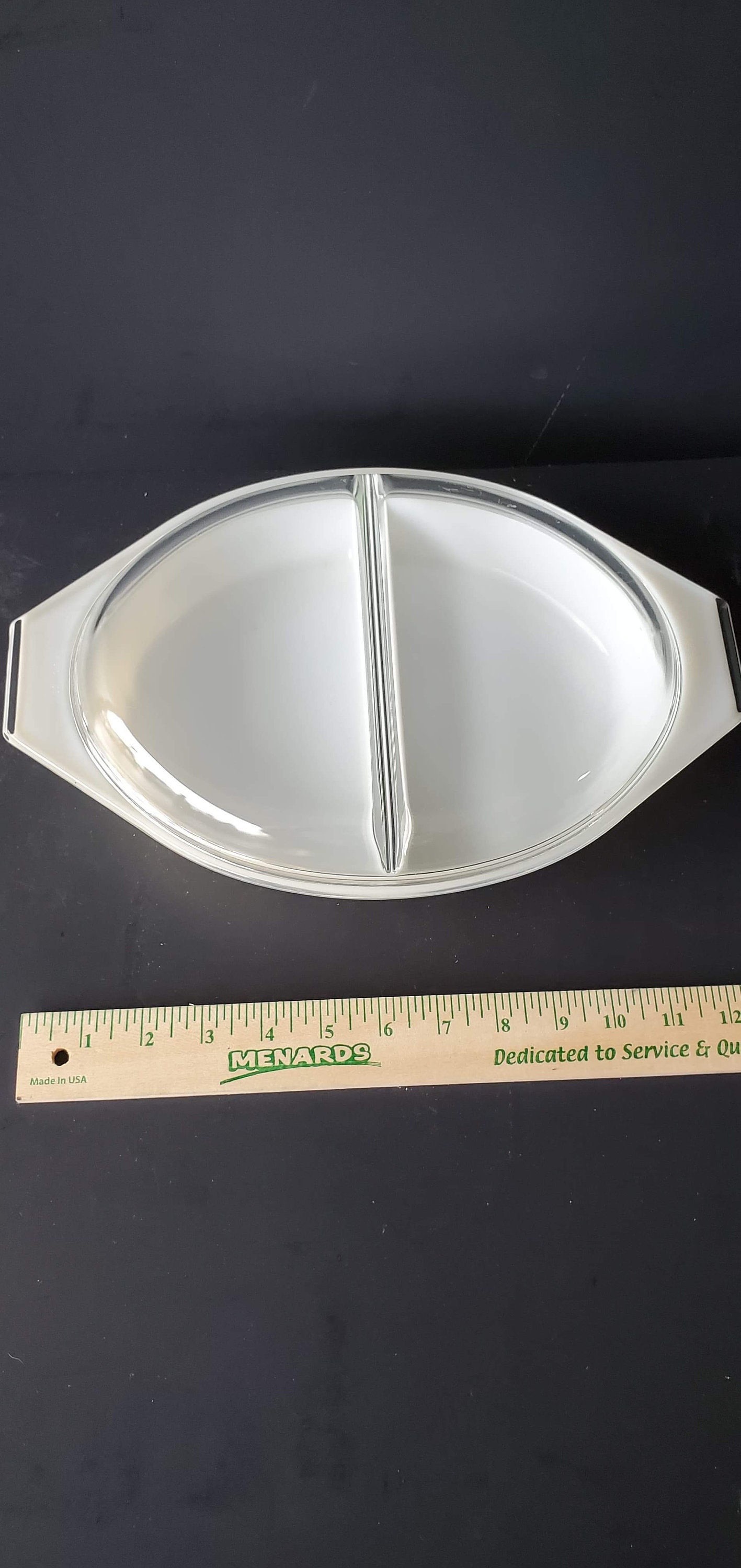 Vintage 1960’s Rare Royal Blue Pyrex Divided Casserole Dish - Etsy