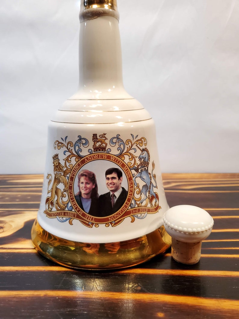 1980’s Royal Andrew and Sarah Wedding Bell Whisky Decanter - Etsy Australia
