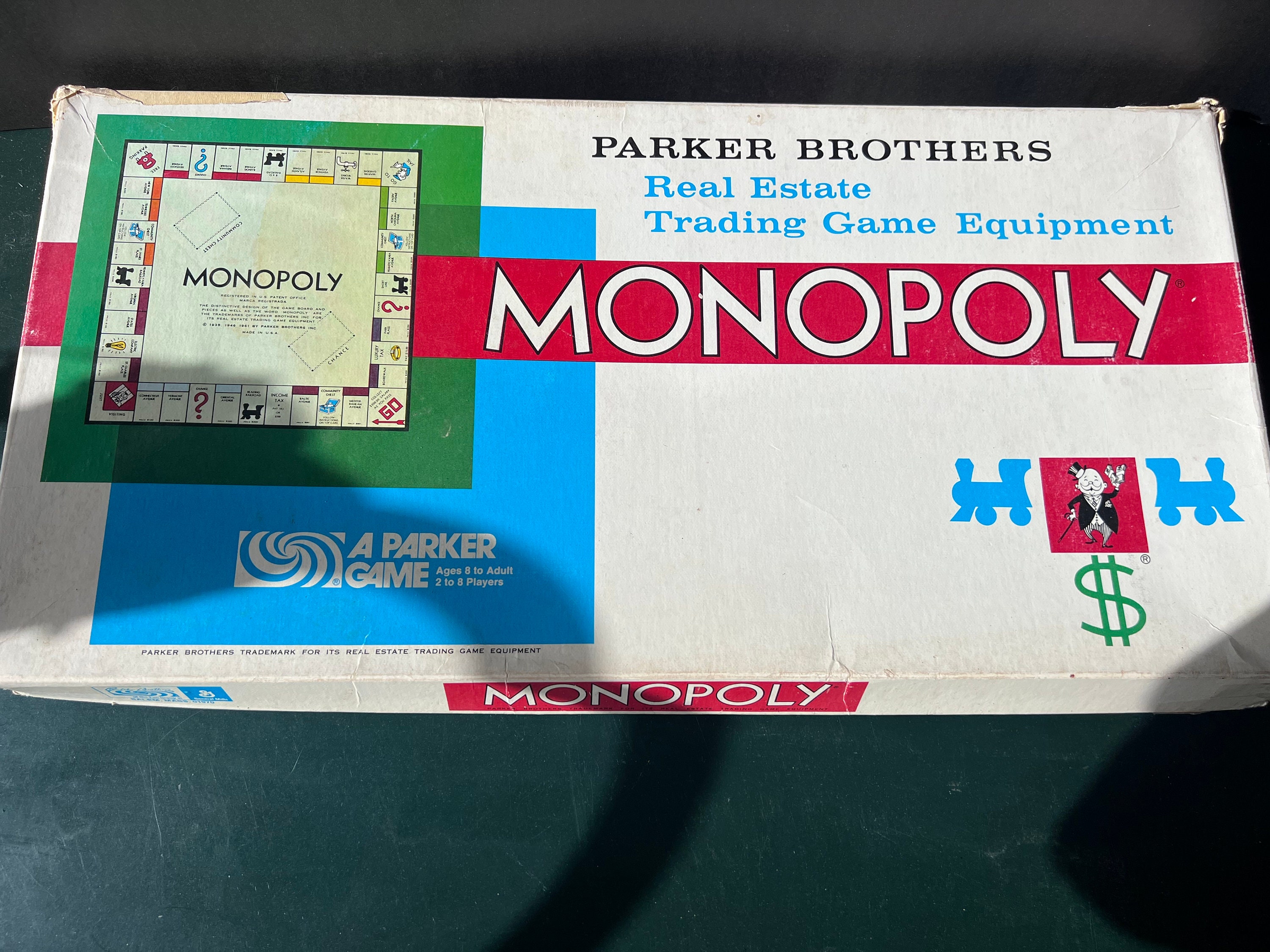 Vintage 1961 Monopoly Parker Brothers Board Game - Etsy