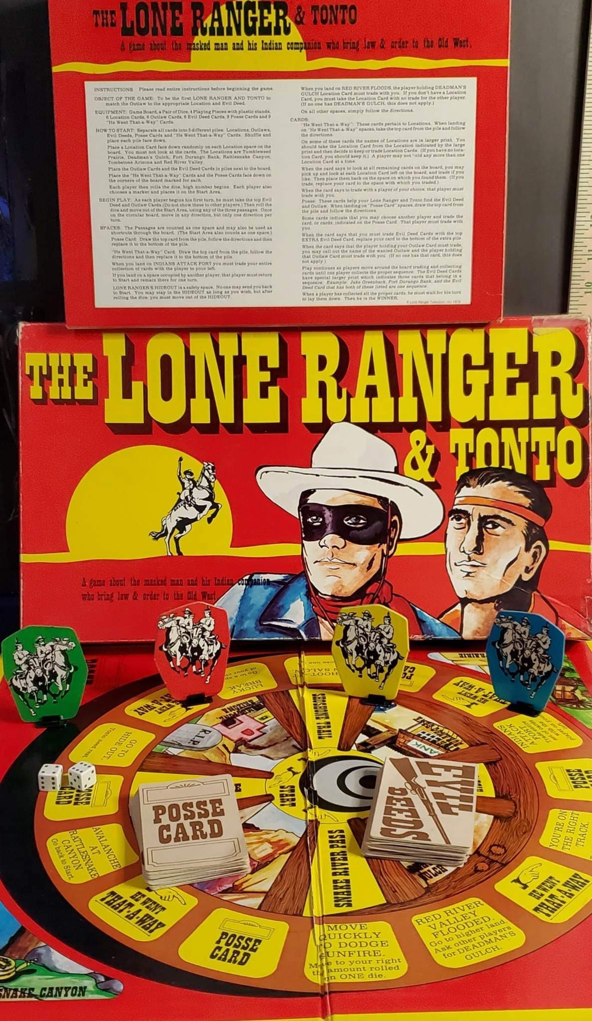 Vintage 1978 Lone Ranger and Tonto Board Game, COMPLETE - Etsy