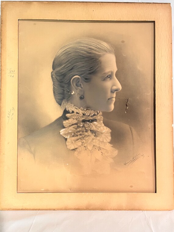 Unknown 1800s Woman Signed Drawing. Beautiful Very Old and - Etsy